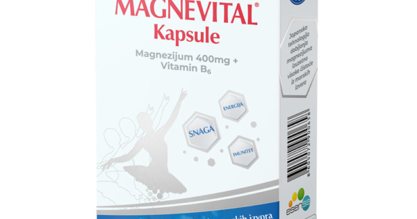 Magnevital Magnezijum 400mg + Vitamin B6 30 Kapsula | Apoteka Medika ...